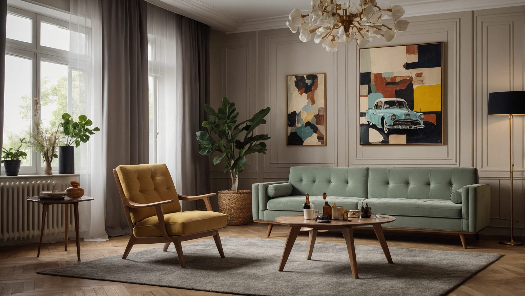 Déco salon vintage : 7 idées pour un salon rétro