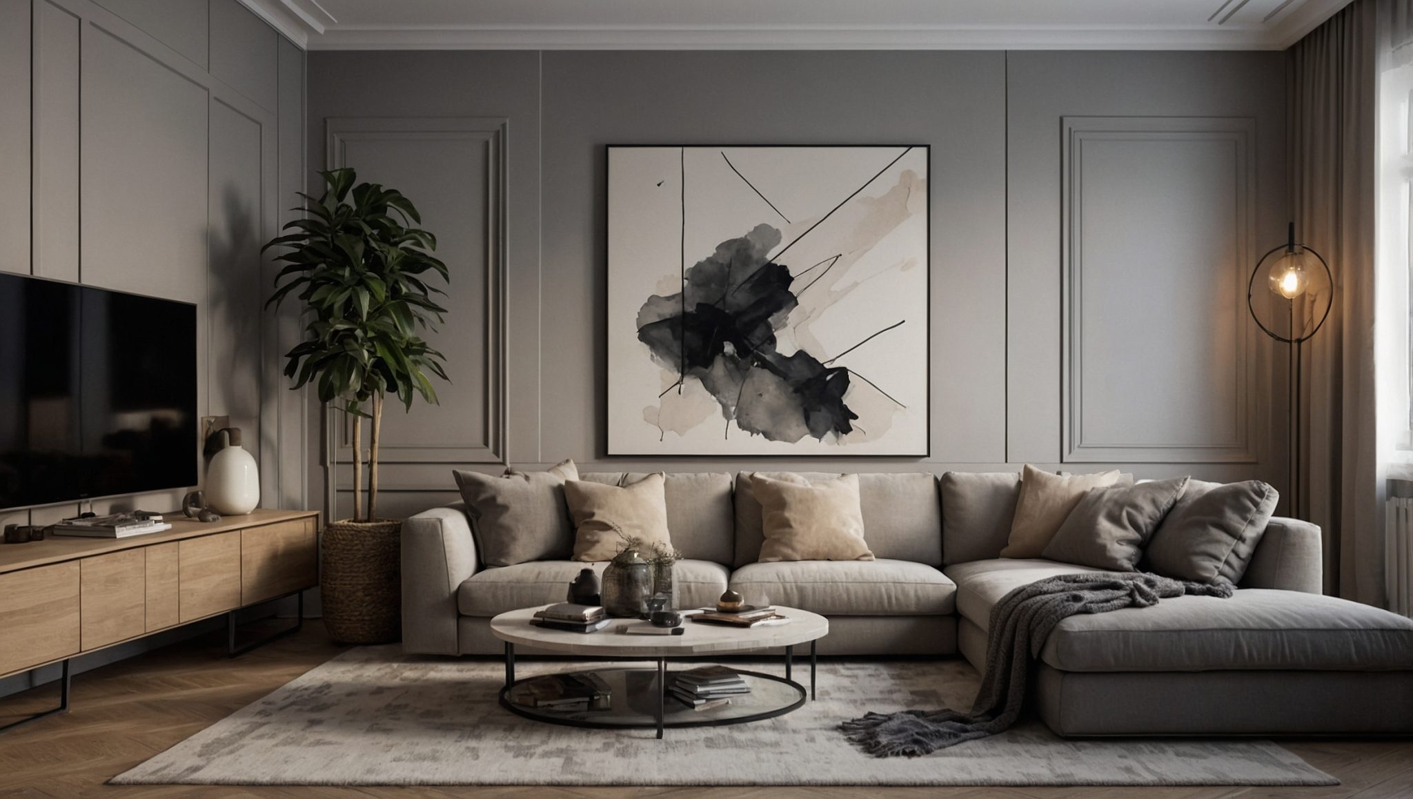 Salon gris : 15 idées décos pour un salon tendance