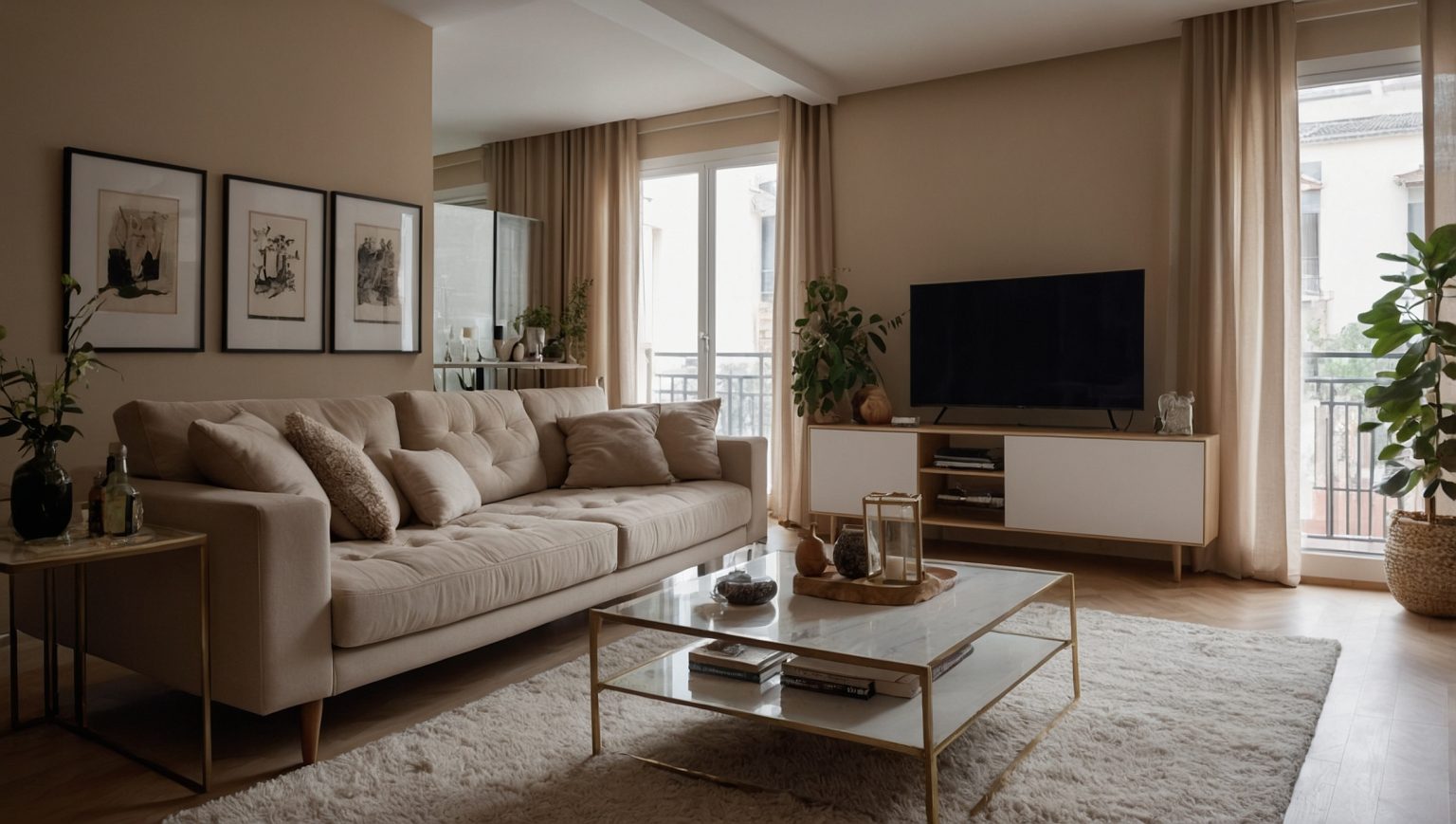Salon beige et blanc : 9 idées décos