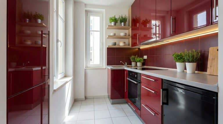Cuisine rouge : idées déco & meubles tendance 2026
